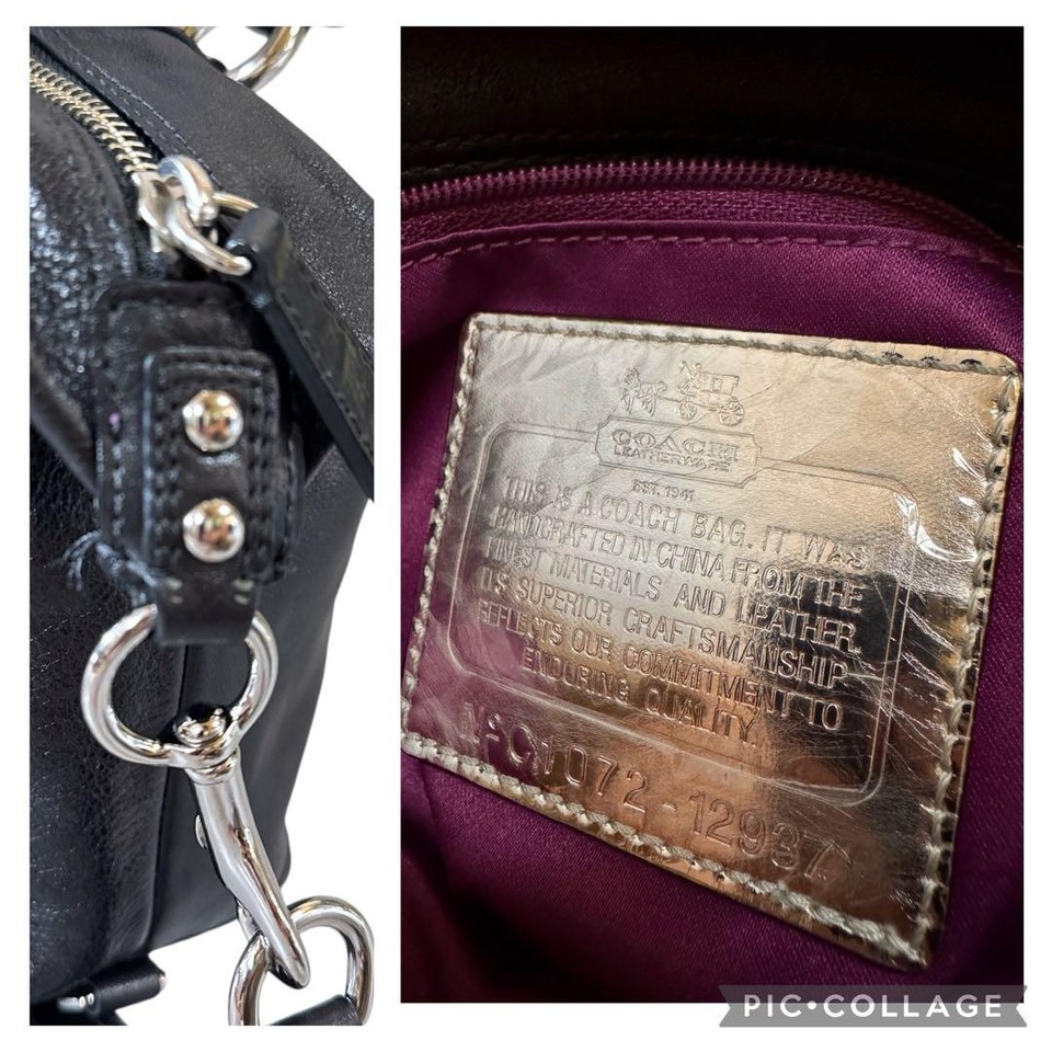 Coach Madison Sabrina Satchel Bag 12937 Vintage purse 2 WAY Leather ...