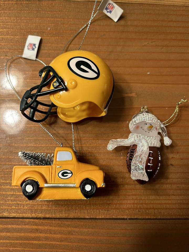 Green Bay Packers Christmas Ornament Lot of 89 Hallmark Licensed ...