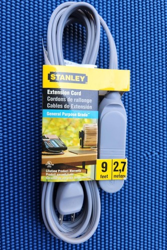 Stanley Extension Cord 9 Feet 2,7 Meters - General Purpose Grade | eBay