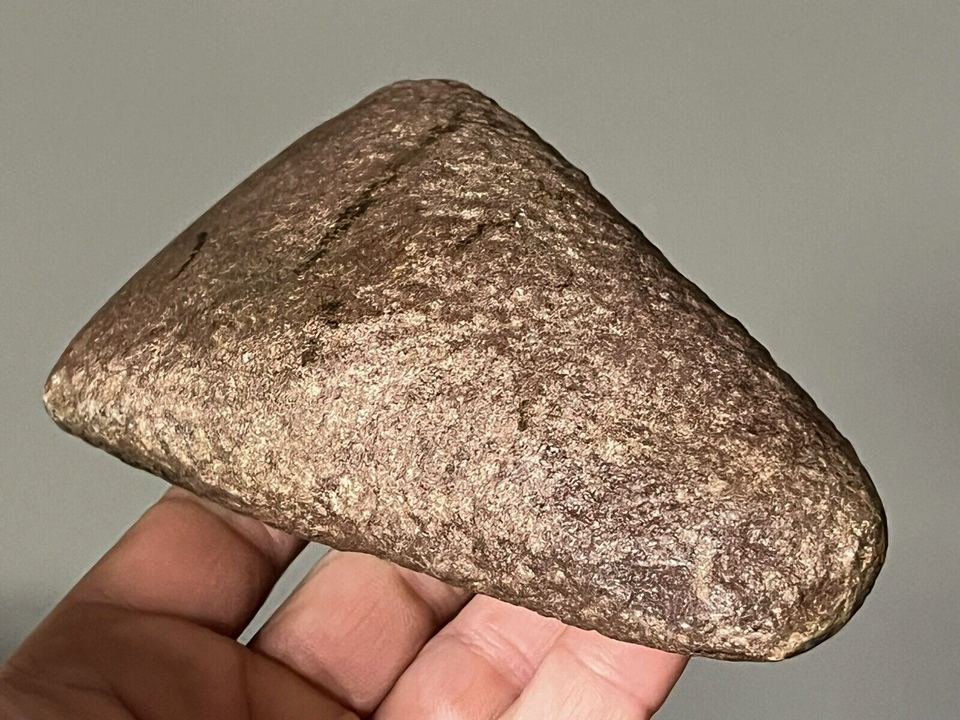 EXCEPTIONAL RED HARDSTONE CELT WISCONSIN AUTHENTIC ARROWHEAD INDIAN ...