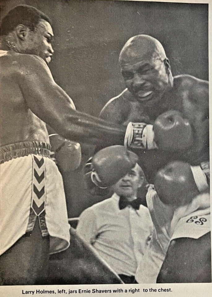1980 Boxing Match Between Larry Holmes & Earnie Shavers | eBay