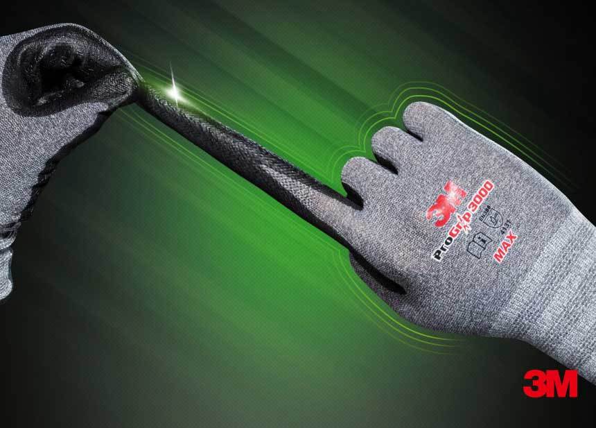 10 pairs 3M Pro Grip 3000 Max Work Gloves Protective Builders Mechanic ...