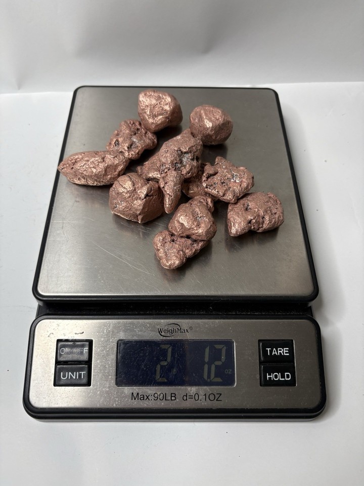 Native Upper Michigan Native Keweenaw Solid Copper Specimen Nuggets 2 ...