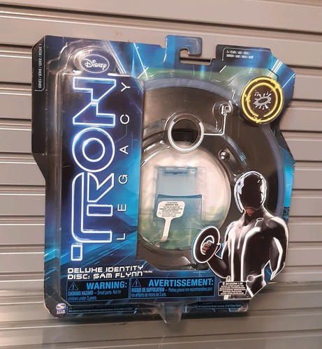 Tron Legacy Deluxe Identity Disc Sam Flynn spinmaster 2010 Disney Movie ...