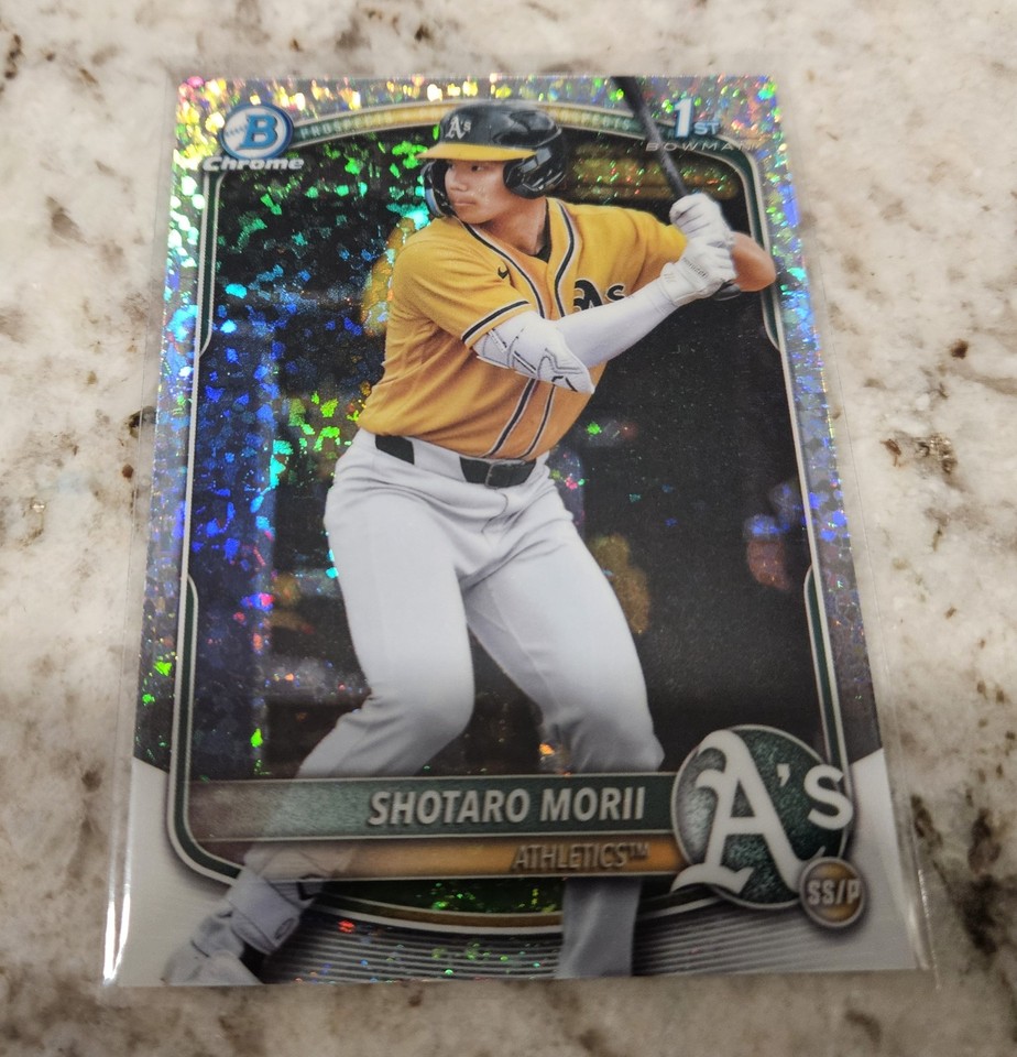 Shotaro Morii 2025 Bowman Chrome Mini Diamond Refractor 1st Bowman OAK ...