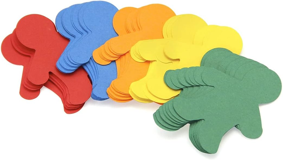 Products Family Paper Cut-Outs People Shapes-Bright Colors-For Bulletin ...