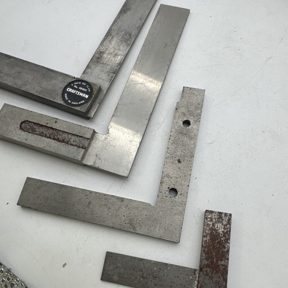 Machinist Square Lot Toolmaker Angle Squares Craftsman England | eBay