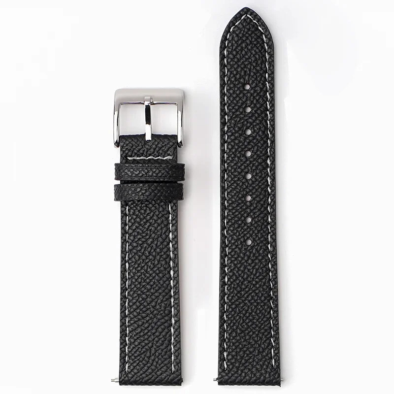 Stitching Genuine Leather Watch Band 20mm 22mm 18mm Vintage Cowhide ...