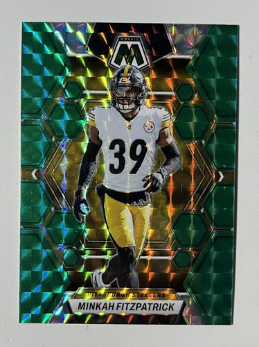 2023 Panini Mosaic Minkah Fitzpatrick Green Prizm #206 Pittsburgh ...