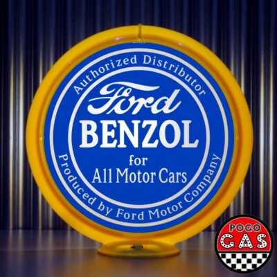 Ford Benzol for All Motor Cars Gasoline - 13.5 Gas Pump Globe - FREE ...