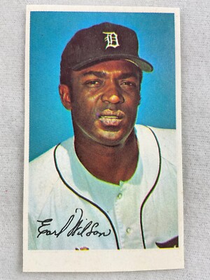 MLB 1970 Baseball Stars Official Photostamp-Detroit Tigers-Earl Wilson ...