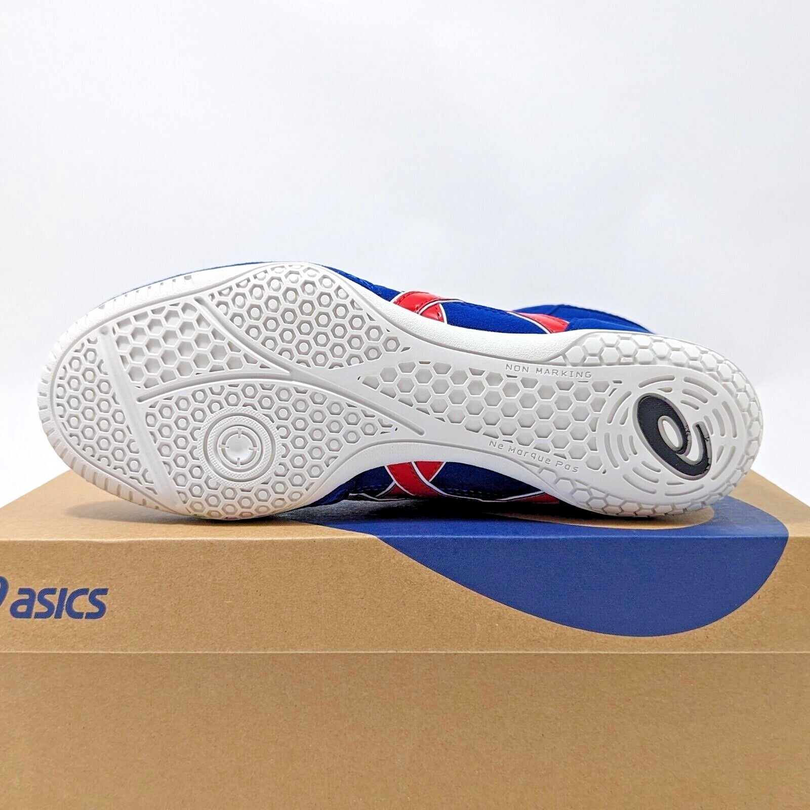ASICS Wrestling Shoes 1083A001 Blue/Red(White) lace:White EX-EO(TWR900 ...