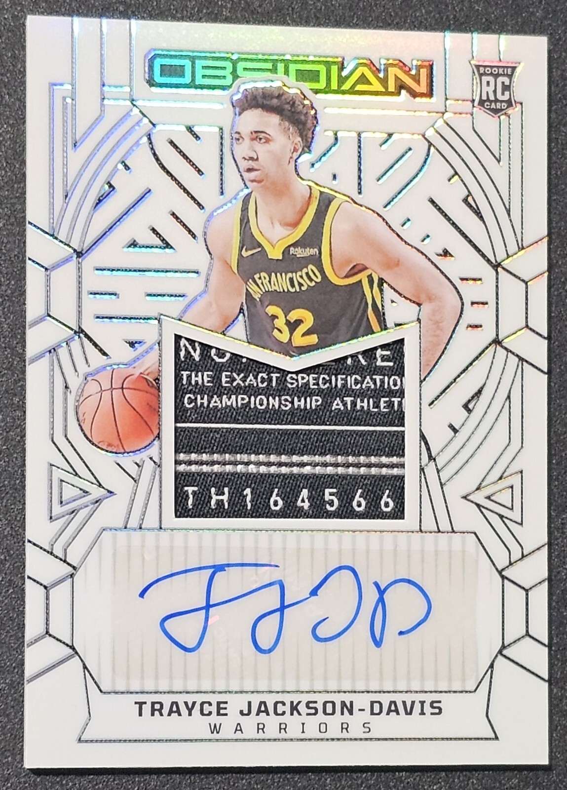 2023-24 Obsidian Trayce Jackson-Davis Rookie Patch Autograph RPA CONTRA ...