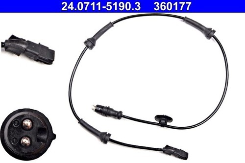 ATE ABS Speed Sensor For RENAULT Grand Scenic II Megane 8200446282 | eBay