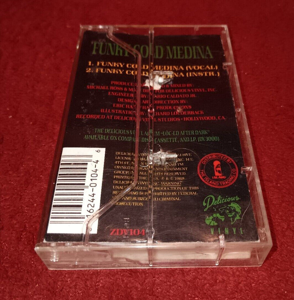 Tone-Loc Funky Cold Medina Cassette Single 1989 Delicious Vinyl ZDV104 ...
