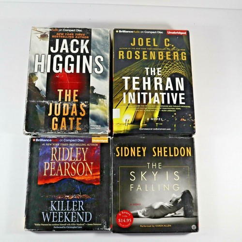 Jack Higgins Sidney Sheldon Ridley Pearson Lot of 4 CD Audiobooks | eBay