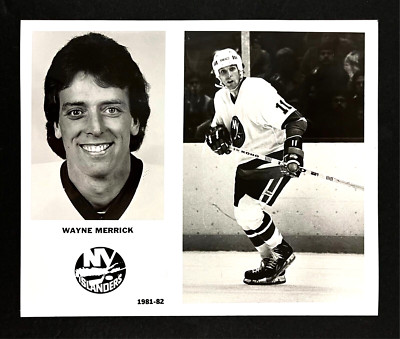 1981-82 New York Islanders NHL Hockey Center Wayne Merrick #11 VTG ...