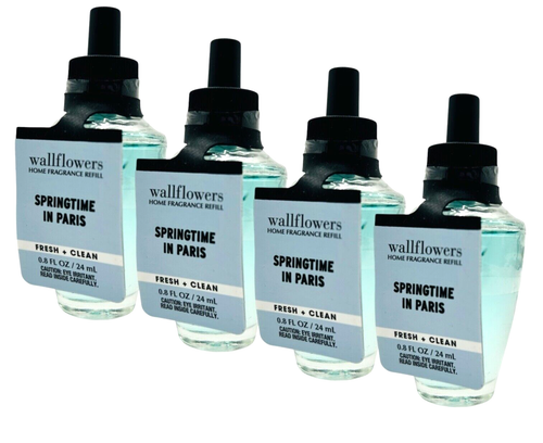4-Pack Bath & Body Works SPRINGTIME IN PARIS Fragrance Wallflowers ...
