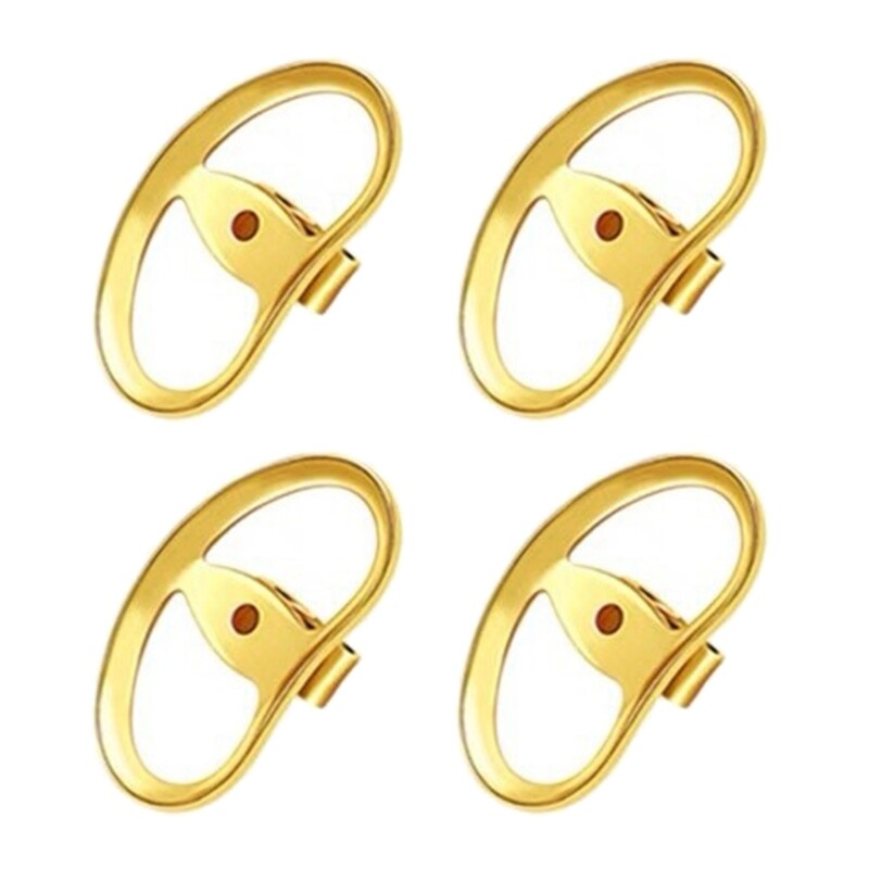 4pc Earring Lifters Metal Earring Backs Safety Back Stopper Big Earring ...