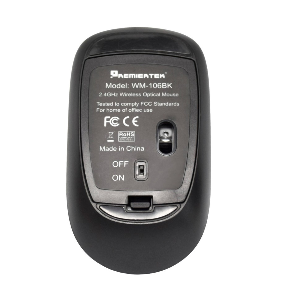 2.4GHz Wireless Cordless Optical Mouse Mice USB Receiver for PC Laptop ...