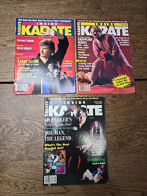 Inside Karate Magazine Vintage Lot 1988 1990 1997 Gene Lebell Ed Parker ...