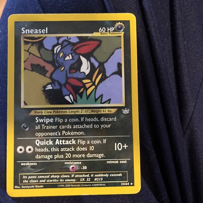 Pokémon TCG Sneasel Neo Revelation 24/64 Regular Unlimited Rare | eBay