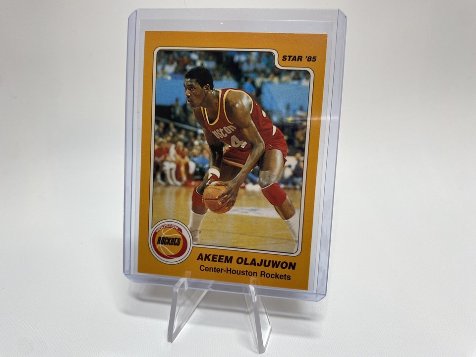 1984-85 Star #237 Hakeem Olajuwon Rare Centered True Rookie Card ‘96 ...