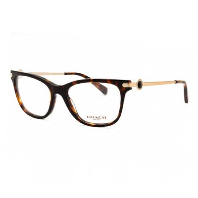 NEW Coach HC6176 5120 Dark Havana/Gold 51mm Eyeglasses | eBay