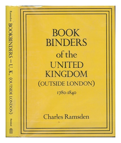 Ramsden, Charles Reliures De Livres Du Royaume-Uni (Hors Londres ...