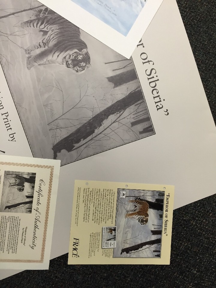 Charles Frace EMPEROR OF SIBERIA (Tiger) 1992 Stamp 30" S/# lithograph ...