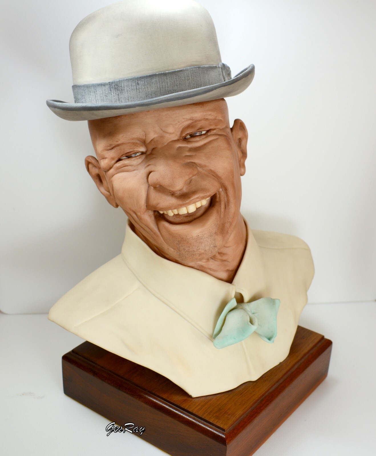 Porcelain Bust by Edward J Rohn, Jazz Man Bust Sculpture Limited ...