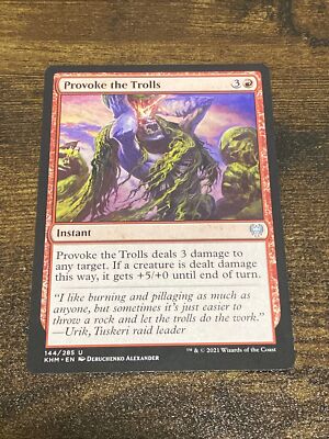 Provoke the Trolls 144/285 Kaldheim MTG Magic the Gathering D5726* | eBay