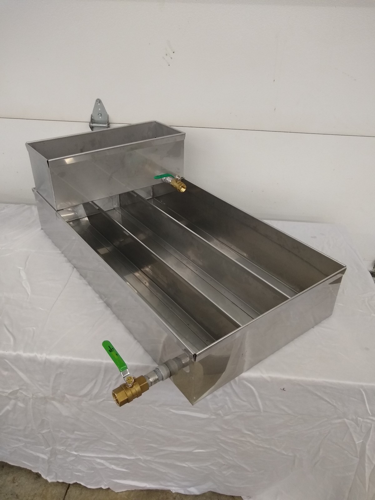 Maple Syrup Pan 18x34x6 w/ dividers, warming pan and valves Stainless ...