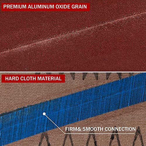 18Pack 3x18" Sanding Belts 60-400 Grits Sandpaper Belts for Metal Wood ...