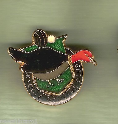 #D248. KYOGLE BOWLING CLUB LAPEL BADGE, BIRD THEME | eBay Australia