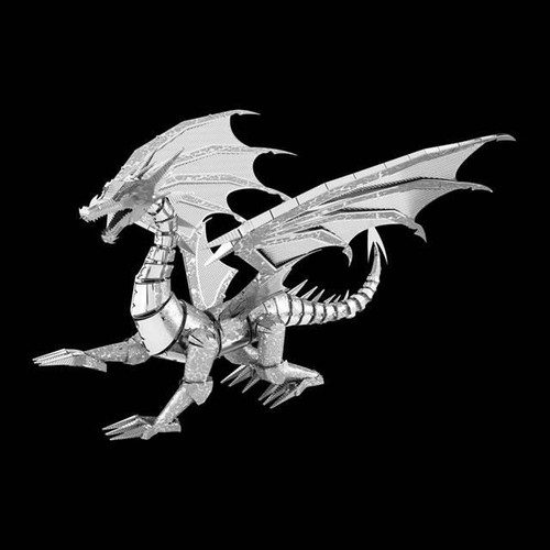 Metal Earth Silver Dragon ICONX DIY laser cut 3D steel model kit | eBay ...