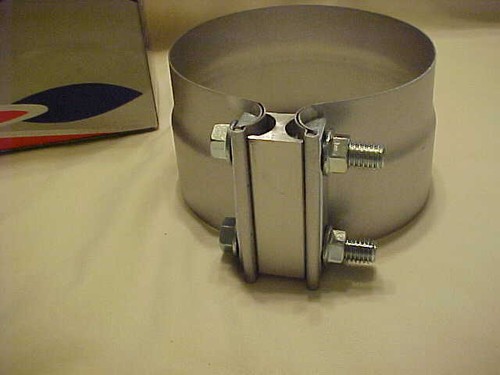 New TRP EC50PLA Exhaust Clamp 5" Aluminized Steel Wide Band | eBay