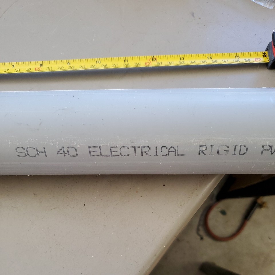 2 in. X 12" PVC SCH40 SPLIT Repair Split Conduit Pipe with clamps ...