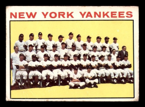 1964 Topps Baseball #433 New York Yankees Team GD *e1 | eBay