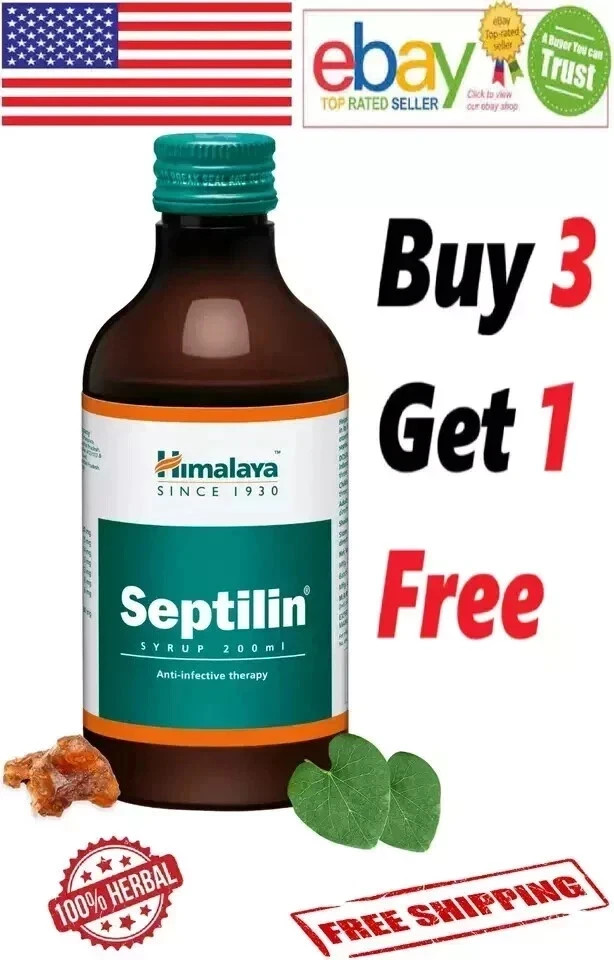 Himalaya Septilin Syrup 200 ml x Buy 3 Get 1 | Immune System Support ...