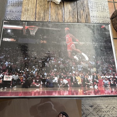 1992 Vintage Nike Michael Jordan 1988 NBA Slam Dunk Contest Poster ...