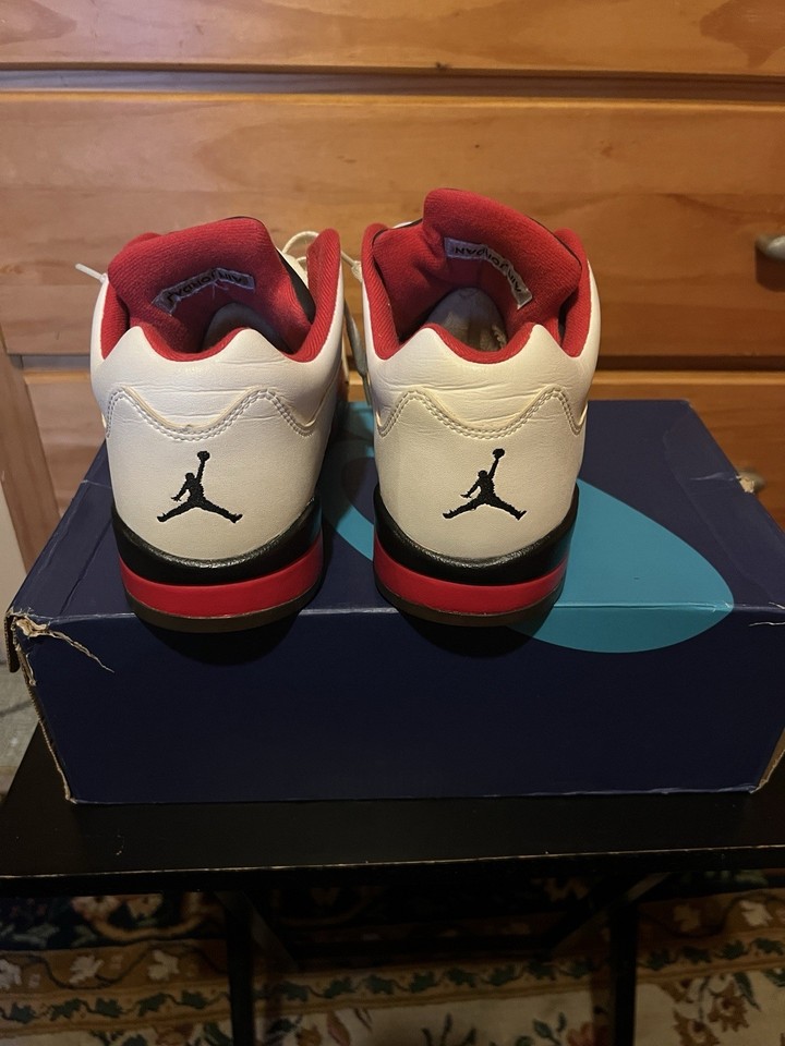 Air Jordan 5 Retro 2015 Low Fire Red Lace Up Men’s Size 12 Shoes | eBay