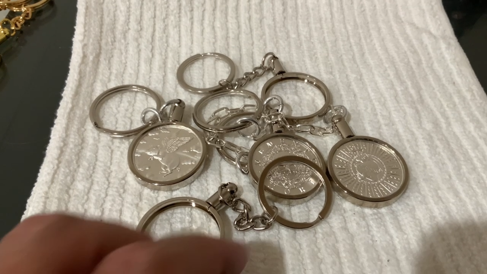 *SILVER* DIY 30MM Blank Keychain Bezel | eBay
