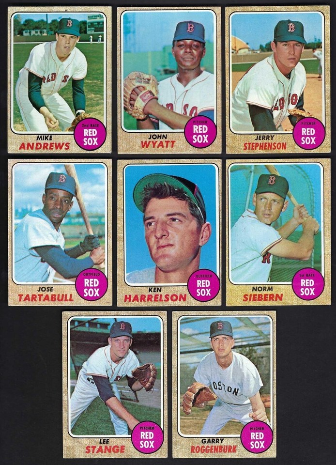 1968 Topps Boston Red Sox Team Set EXMT (31) | eBay