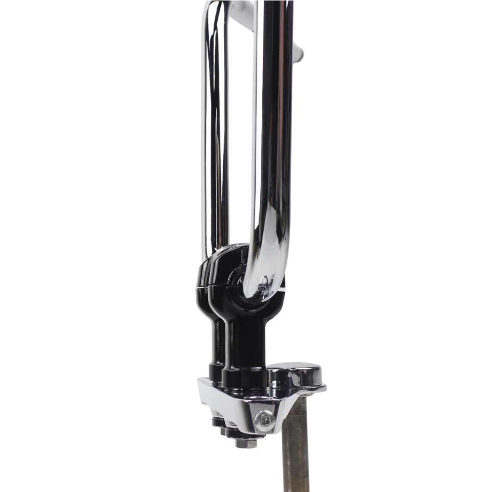 Black Straight Breakout Riser Clamp Kit for Harley 18-23 FXBR FXBRS 1 1 ...