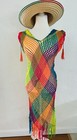 Authentic 100% Wayuu Colombian Beach Coverup Long Dress Multicolor net ...