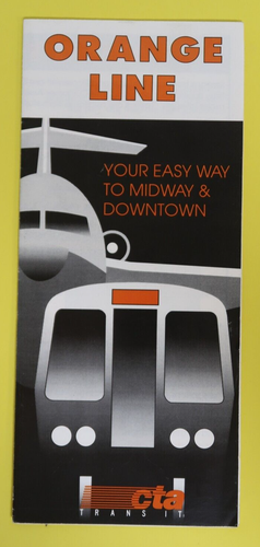 Orange Line CTA Easy Way to Midway and Downtown Travel Souvenir ...