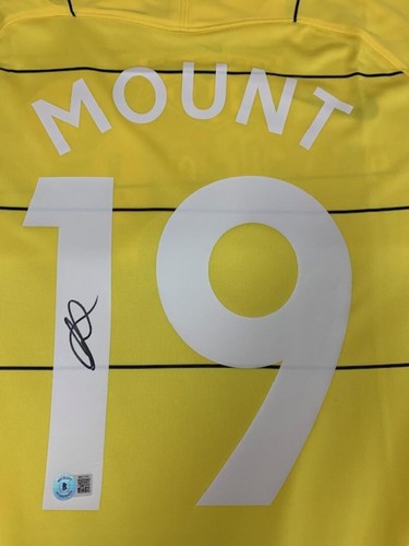 Mason Mount Signed AUTO Autographed Custom Yellow Jersey BAS COA ...