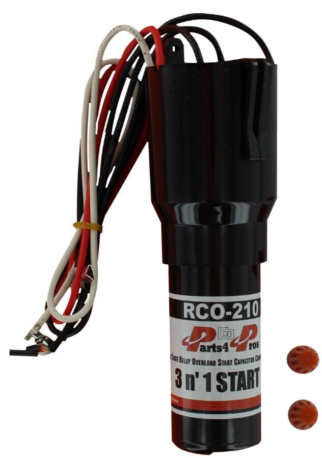 RCO210 3 in 1 Relay Hard Start Capacitor Kit For Refrigerator 1/2 HP ...