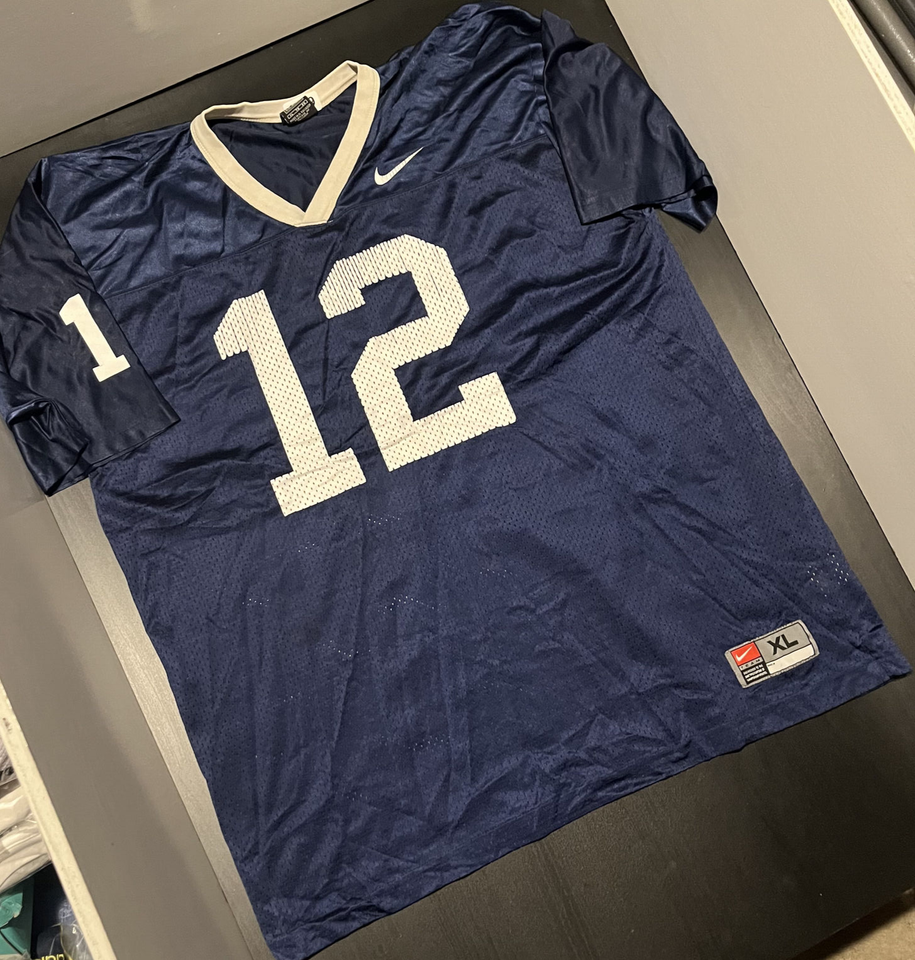 Adult Nike Team NCAA NFL Blue Football Jersey #12 Blank XL 6679 | eBay